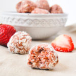 No Bake Strawberry Almond Energy Balls - Cozy Peach Kitchen