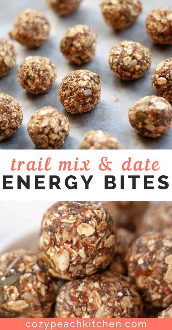 Trail Mix Energy Bites - Cozy Peach Kitchen