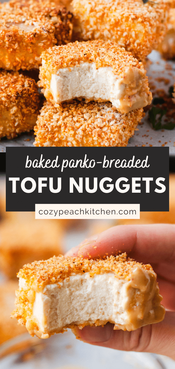 Baked Panko Breaded Tofu - Cozy Peach Kitchen