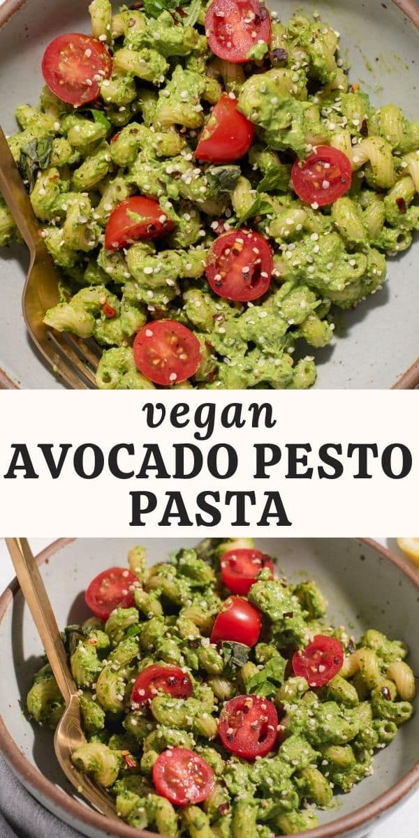Vegan Avocado Pesto Pasta Cozy Peach Kitchen