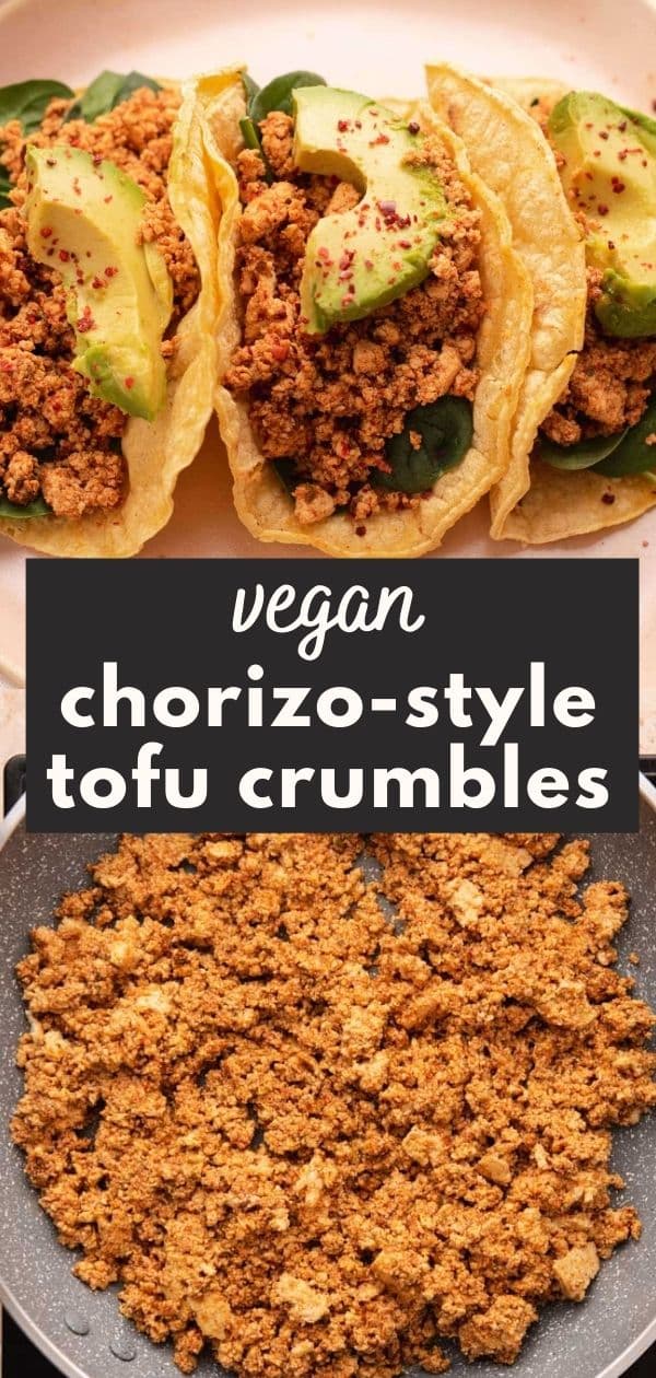 Tofu Chorizo Crumbles - Cozy Peach Kitchen