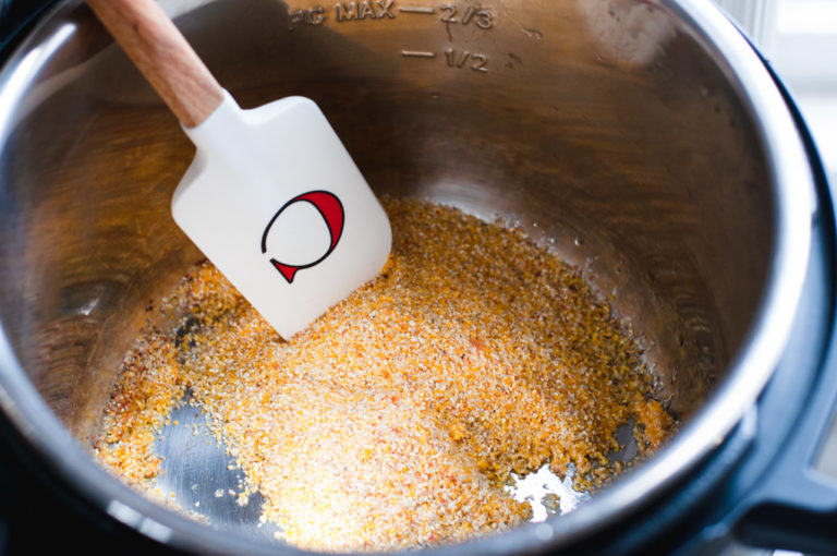 Instant Pot Vegan Grits - Cozy Peach Kitchen