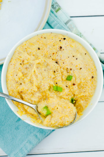 Instant Pot Vegan Grits - Cozy Peach Kitchen