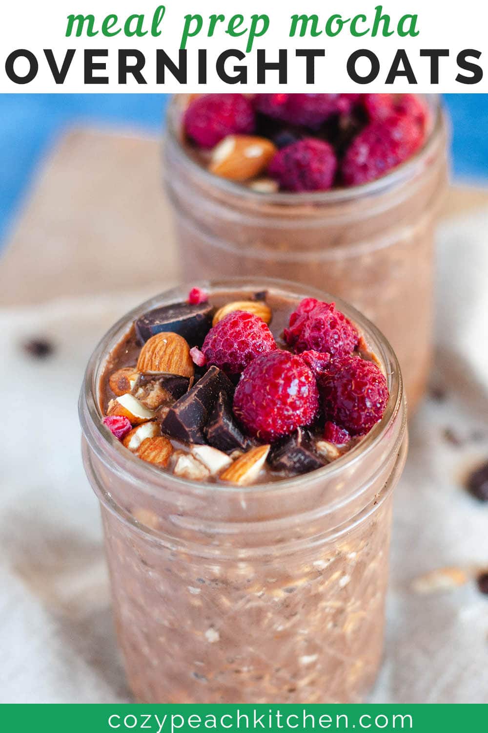 Mocha Overnight Oats - Cozy Peach Kitchen