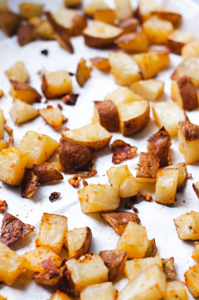Parboiled Roasted Potatoes - Cozy Peach Kitchen
