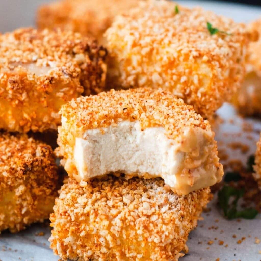 Baked Panko Breaded Tofu - Cozy Peach Kitchen