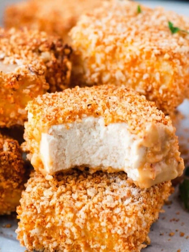 Baked Panko-Breaded Tofu Nuggets - Cozy Peach Kitchen