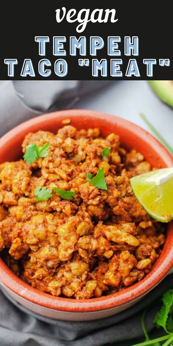 Vegan Tempeh Taco Meat - Cozy Peach Kitchen