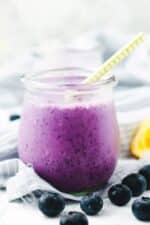 Lemon Blueberry Smoothie - Cozy Peach Kitchen