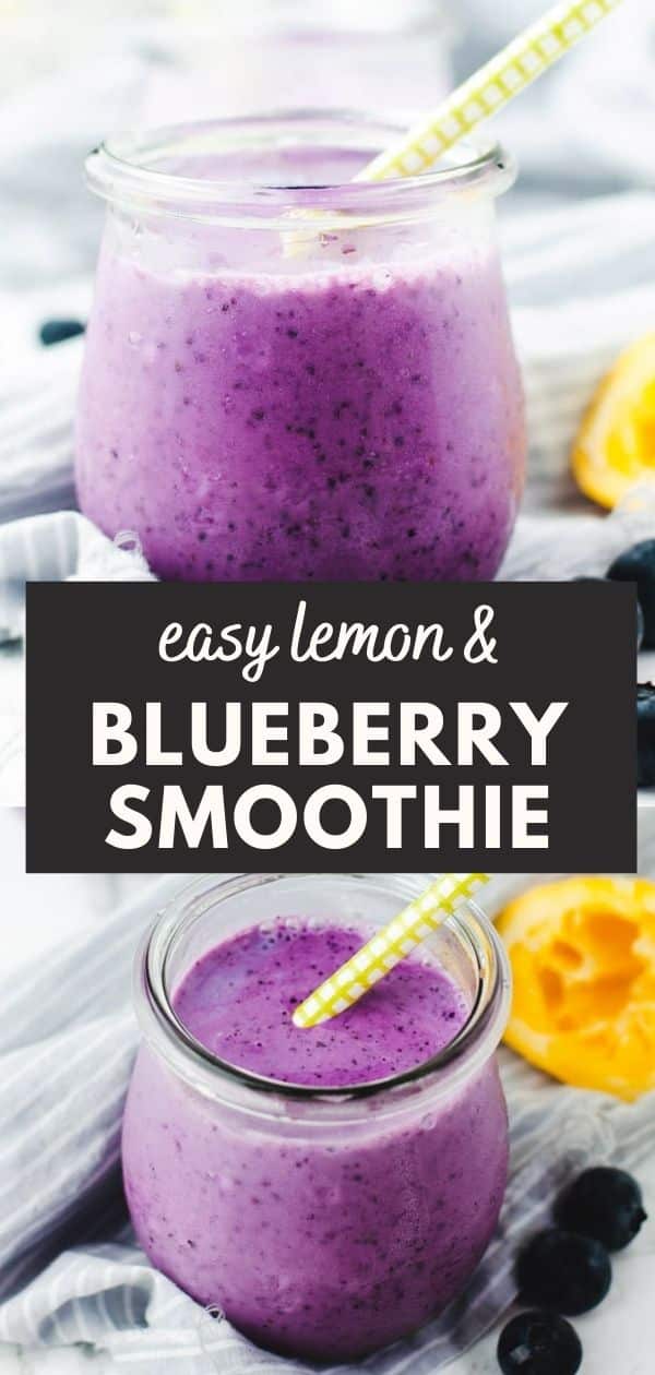 Lemon Blueberry Smoothie - Cozy Peach Kitchen