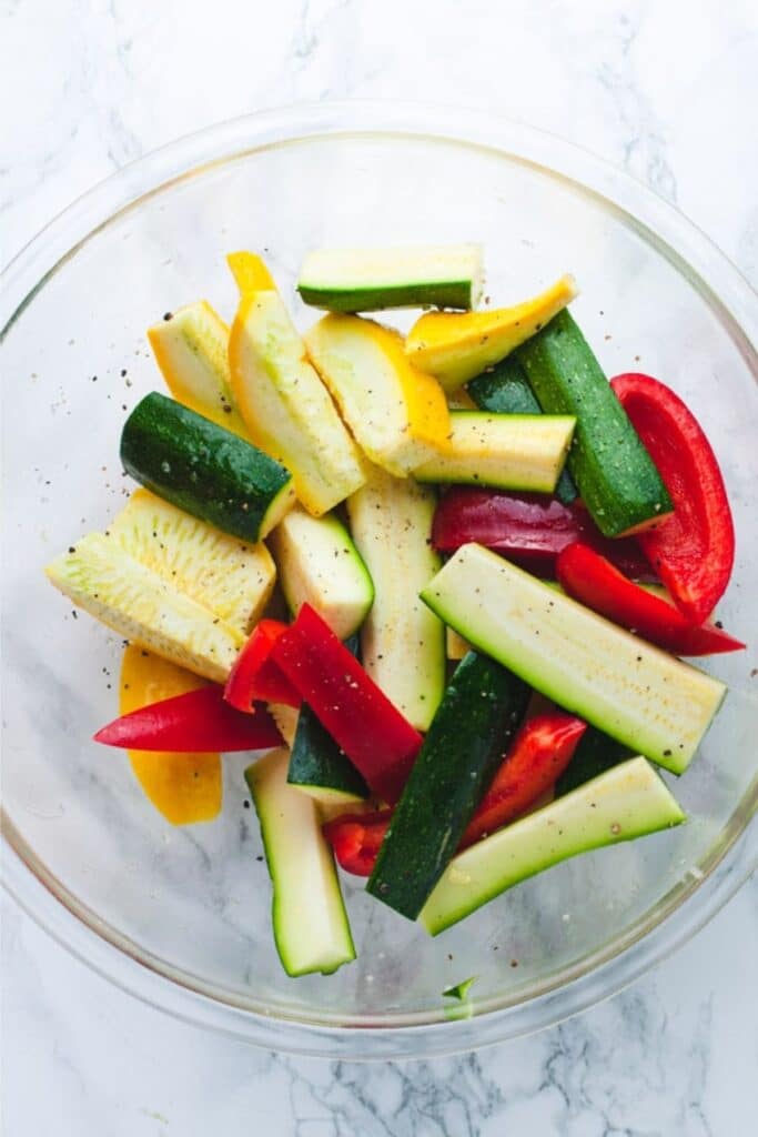 Vegetarian Gyros with Roasted Vegetables - Cozy Peach Kitchen