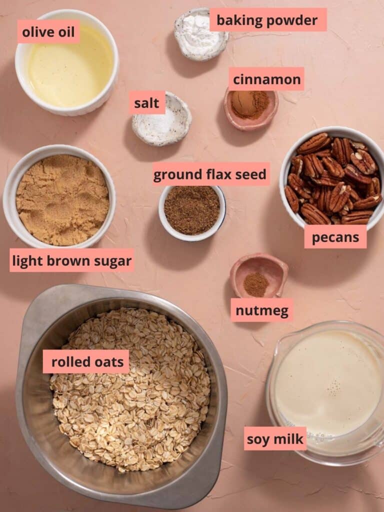 Pecan Cinnamon Baked Oatmeal - Cozy Peach Kitchen