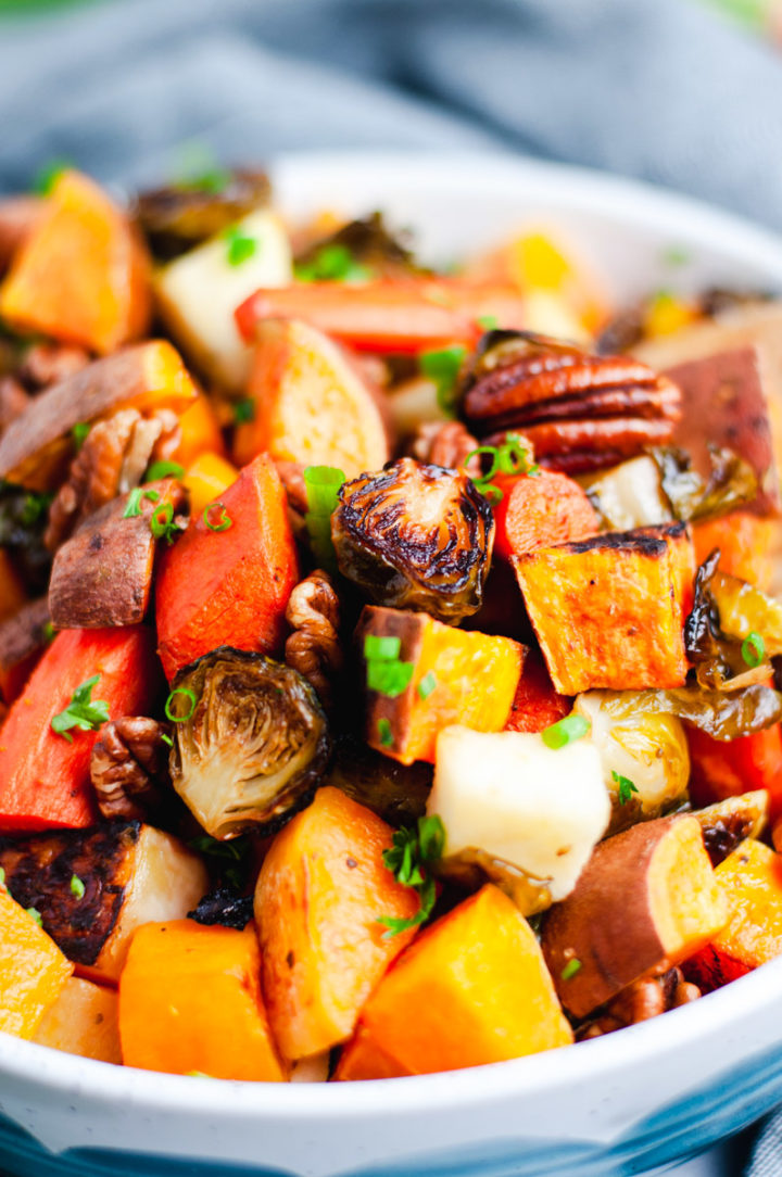 Balsamic Roasted Fall Vegetables - Cozy Peach Kitchen