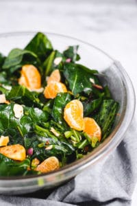 Marinated Collard Greens Salad - Cozy Peach Kitchen