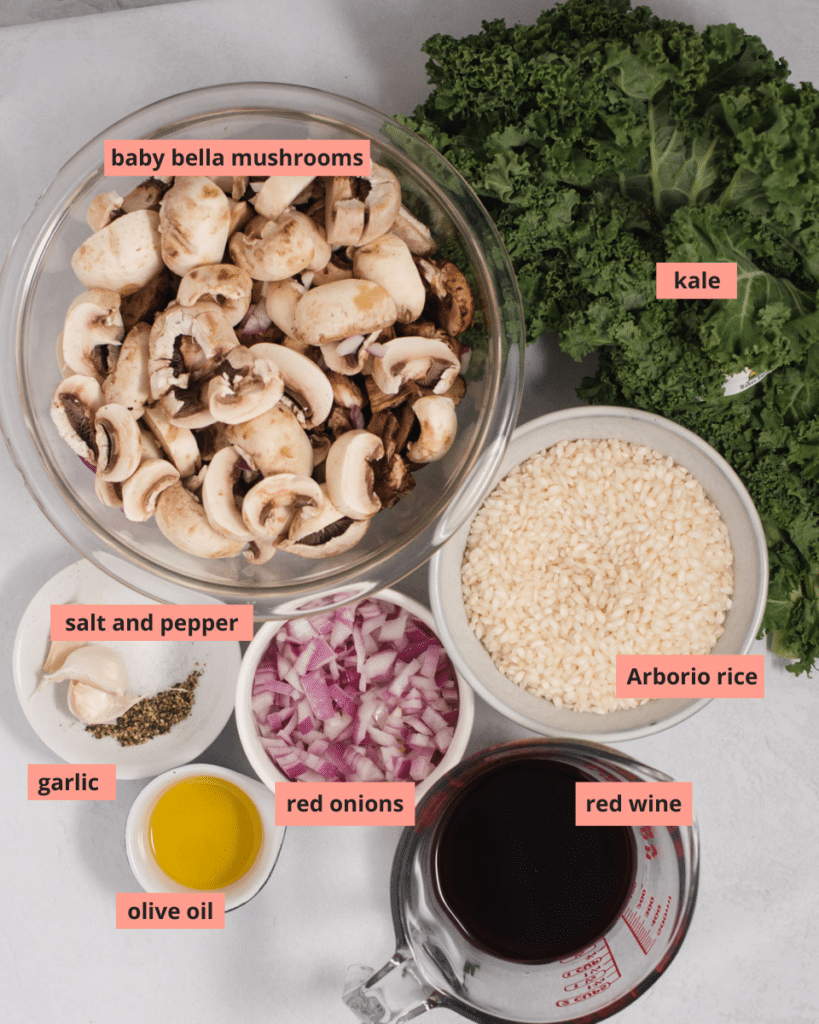 Creamy Vegetarian Mushroom Risotto - Cozy Peach Kitchen