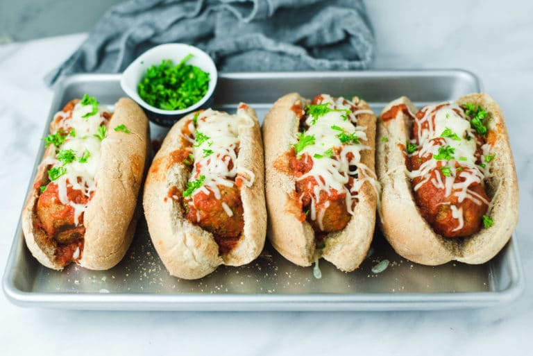 Vegetarian Meatball Subs - Cozy Peach Kitchen