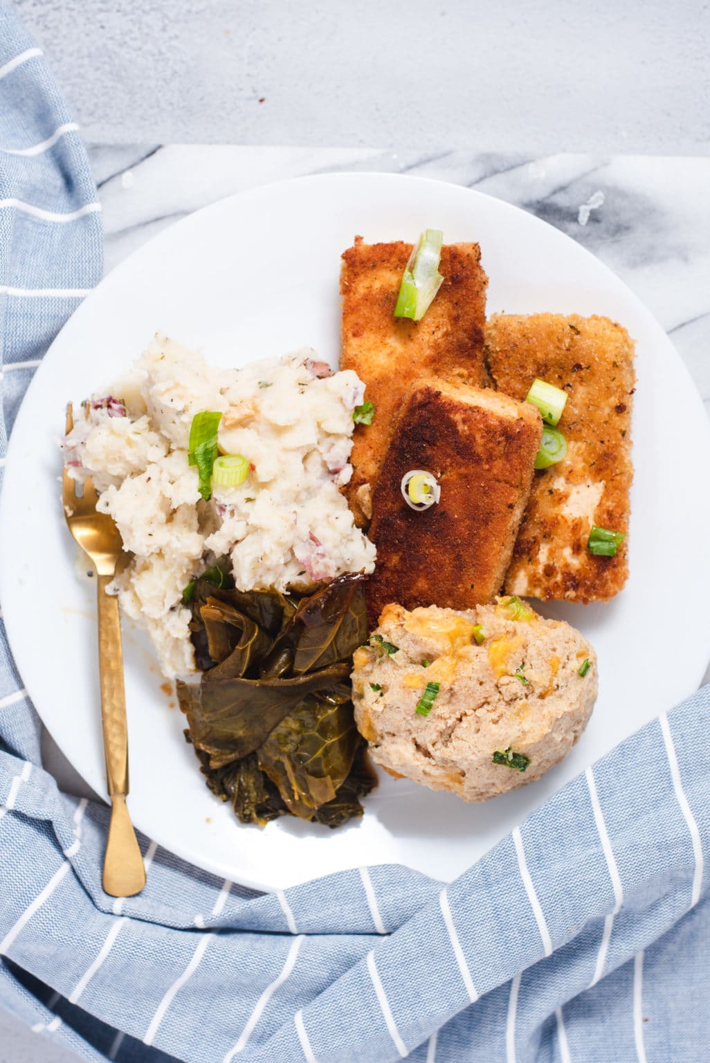 Easy Chicken Fried Tofu - Cozy Peach Kitchen