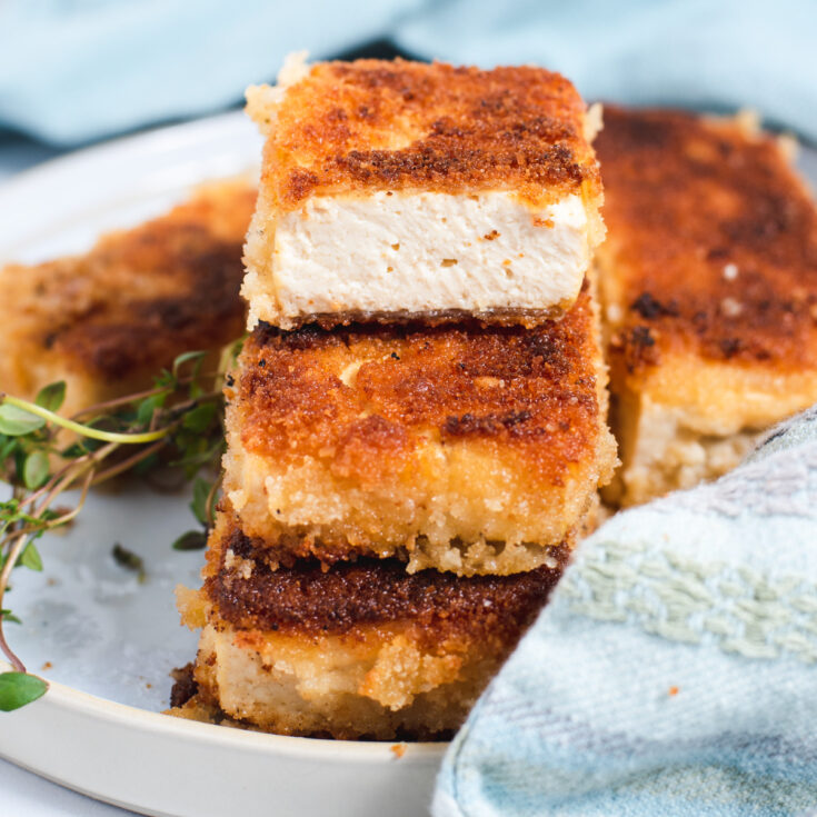 Chicken Fried Tofu - Cozy Peach Kitchen