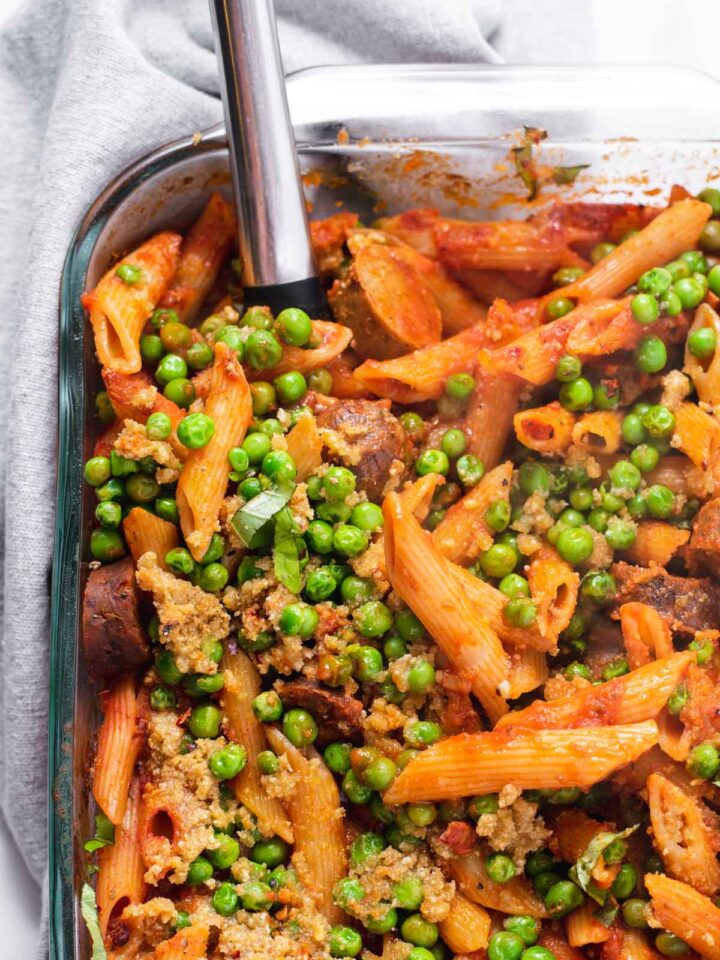 Hearty Red Lentil Pasta - Cozy Peach Kitchen