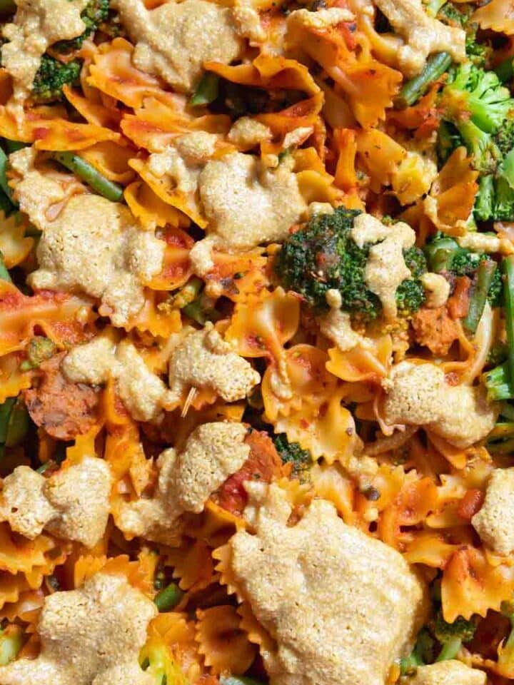 Red Lentil Pasta Sauce - Cozy Peach Kitchen