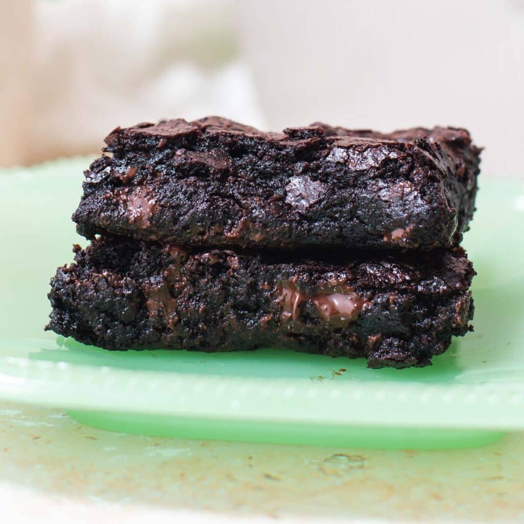 Fudgy Dark Chocolate Brownies - Cozy Peach Kitchen
