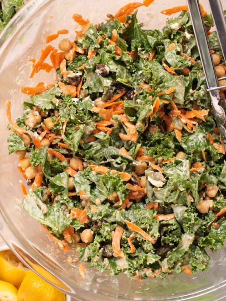 Marinated Collard Greens Salad - Cozy Peach Kitchen