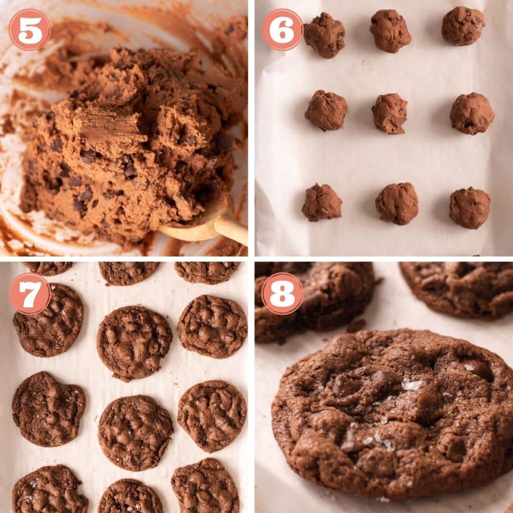 Chocolate Chocolate Chip Cookies - Cozy Peach Kitchen