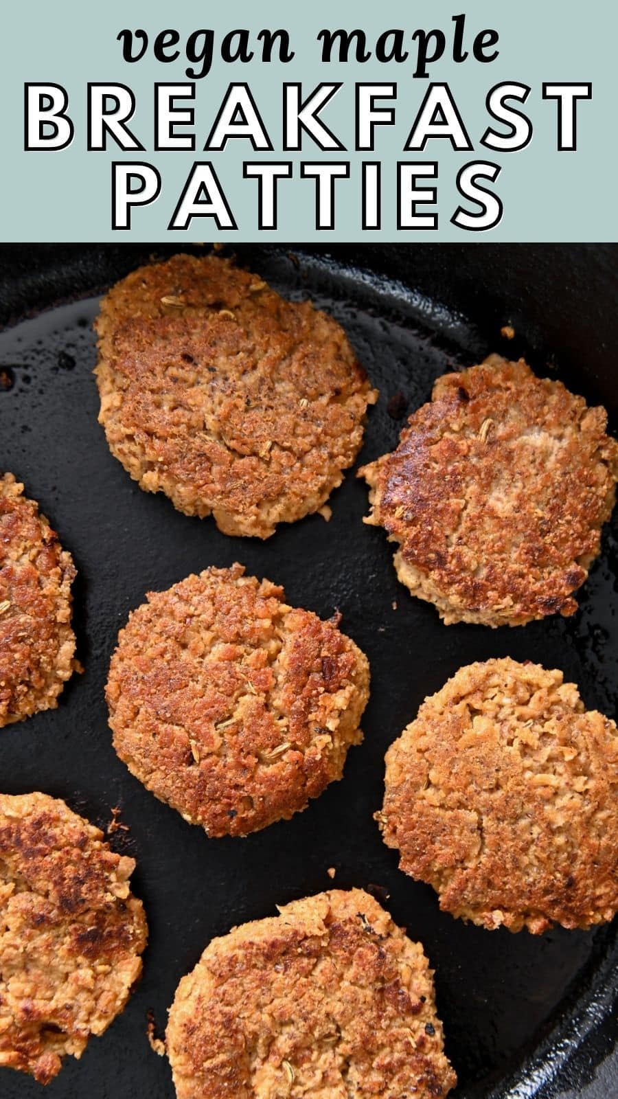 Vegan Maple Breakfast Sausage - Cozy Peach Kitchen