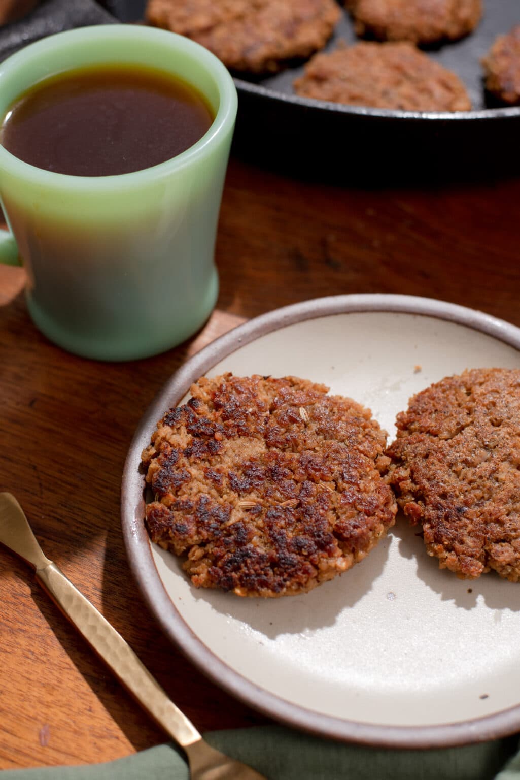 Vegan Maple Breakfast Sausage - Cozy Peach Kitchen