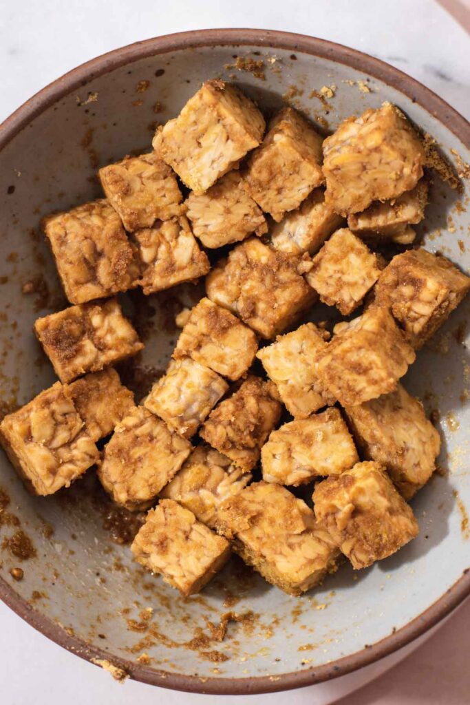 Easy Baked Tempeh - Cozy Peach Kitchen