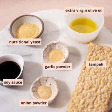 Easy Baked Tempeh - Cozy Peach Kitchen