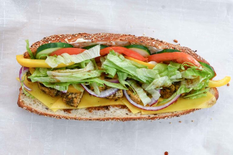 Veggie Subs with Seasoned Tofu - Cozy Peach Kitchen