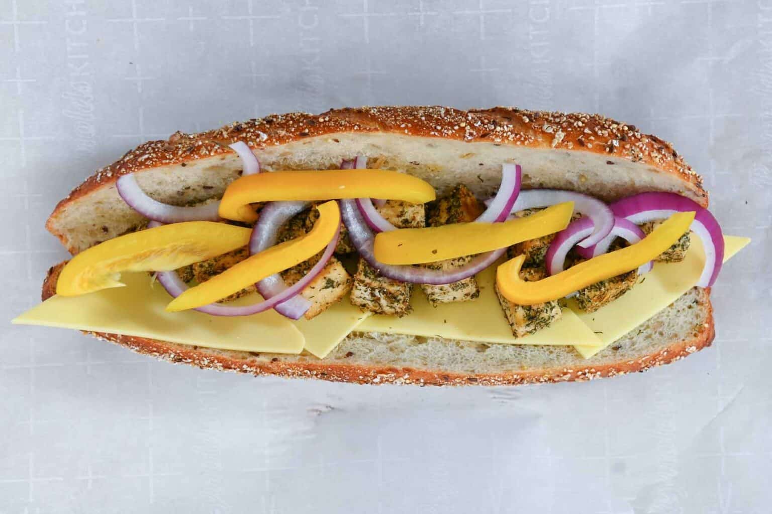 Veggie Subs with Seasoned Tofu - Cozy Peach Kitchen
