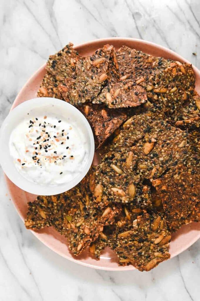 Homemade Seed Crackers - Cozy Peach Kitchen
