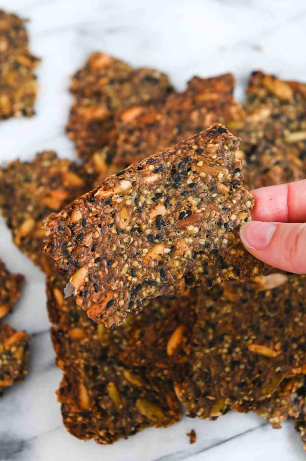 Homemade Seed Crackers - Cozy Peach Kitchen