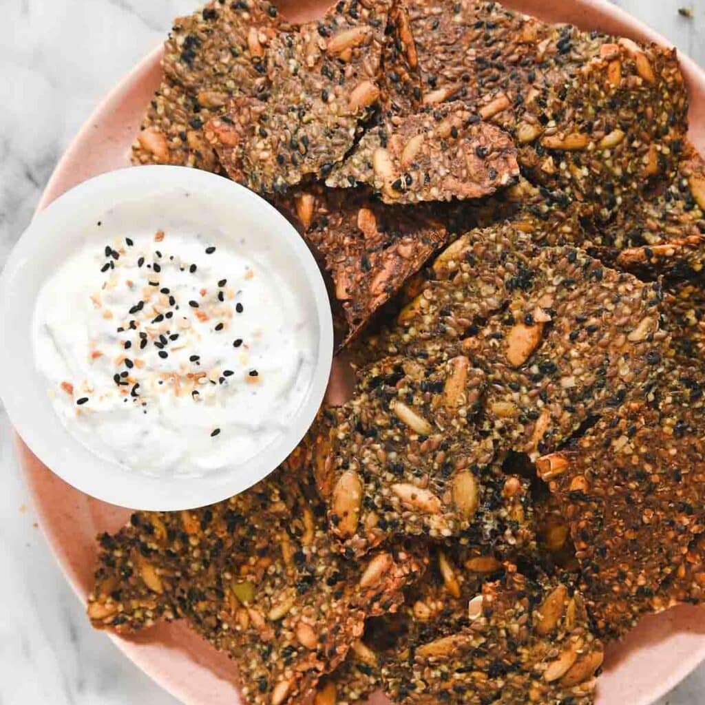 Homemade Seed Crackers - Cozy Peach Kitchen