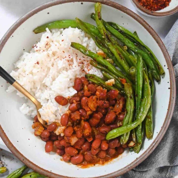 Stewed Red Beans - Cozy Peach Kitchen