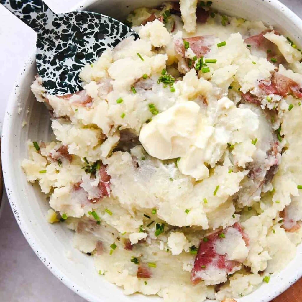 Mashed Potatoes with Red Skin - Cozy Peach Kitchen