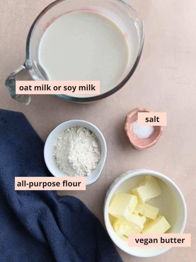 Vegan Bechamel Sauce (White Sauce) - Cozy Peach Kitchen