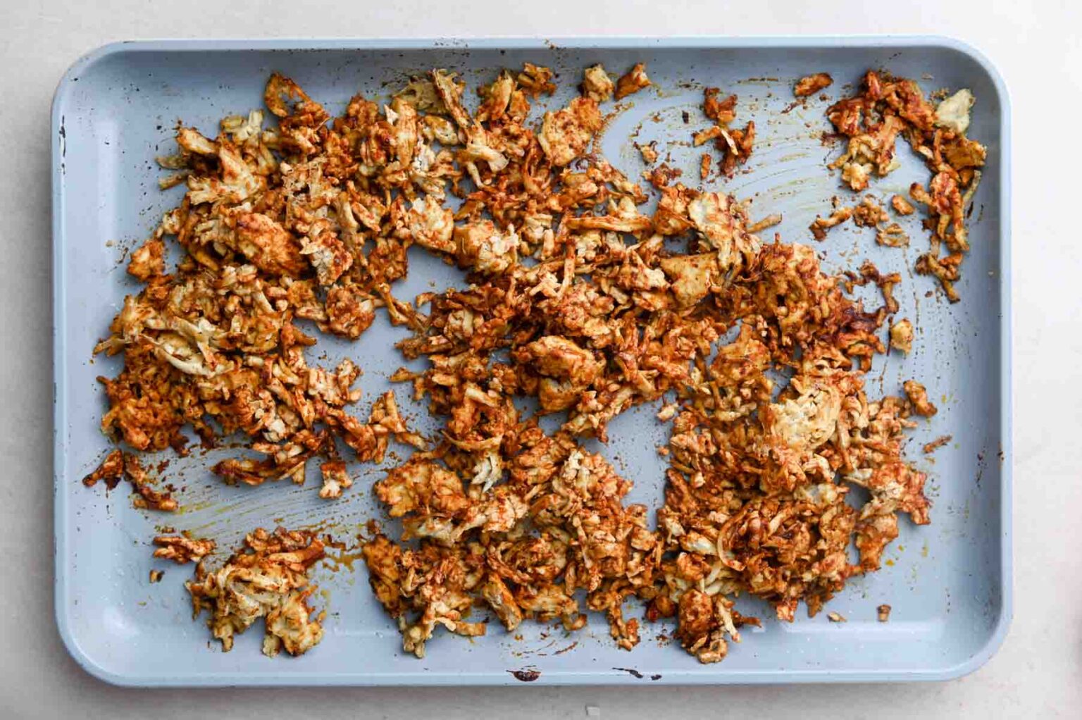 Baked BBQ Shredded Tofu - Cozy Peach Kitchen