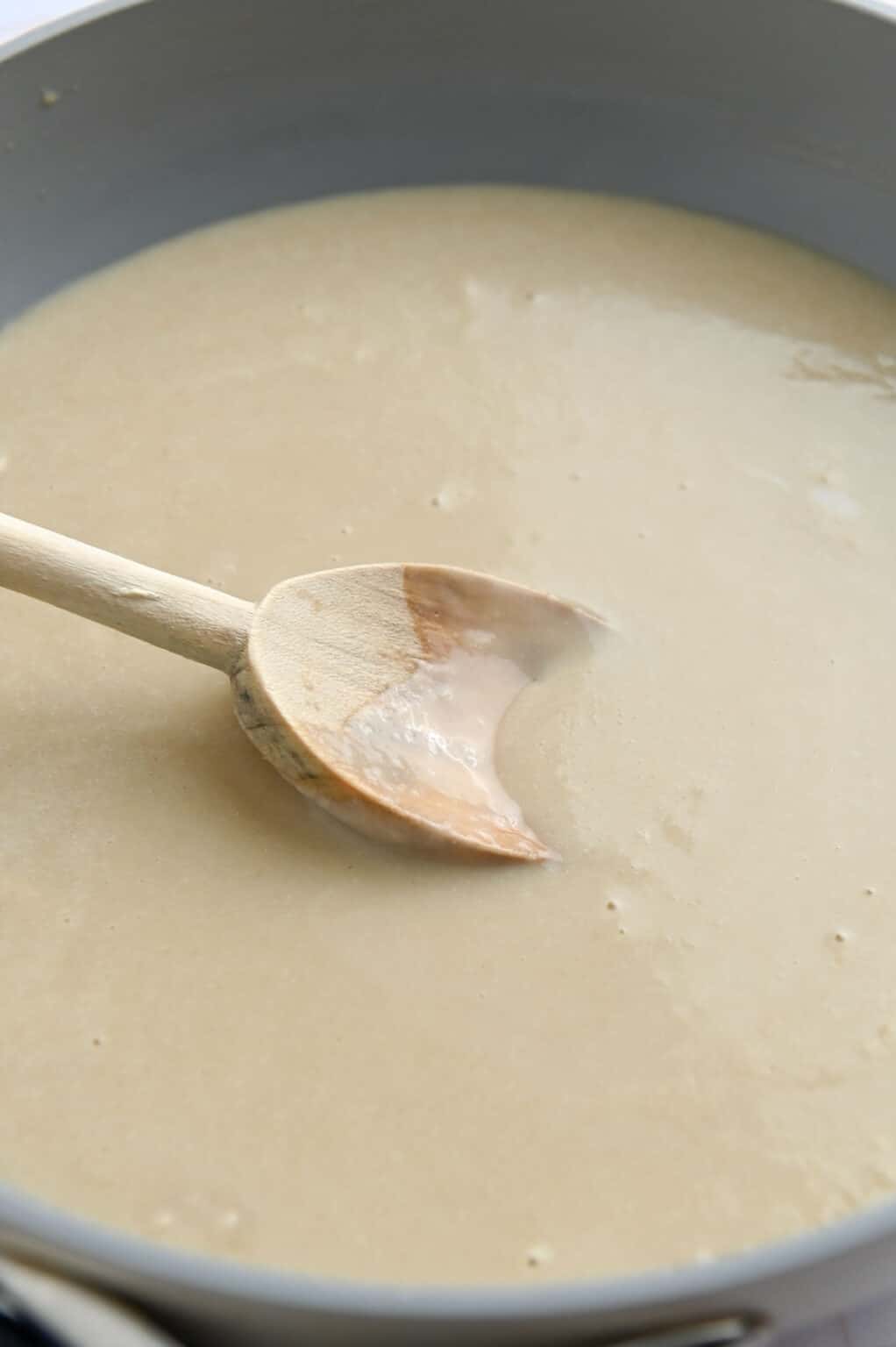 Vegan Bechamel Sauce (White Sauce) - Cozy Peach Kitchen