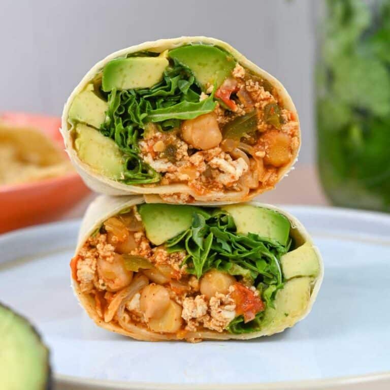 Tofu Burritos (High Protein) - Cozy Peach Kitchen