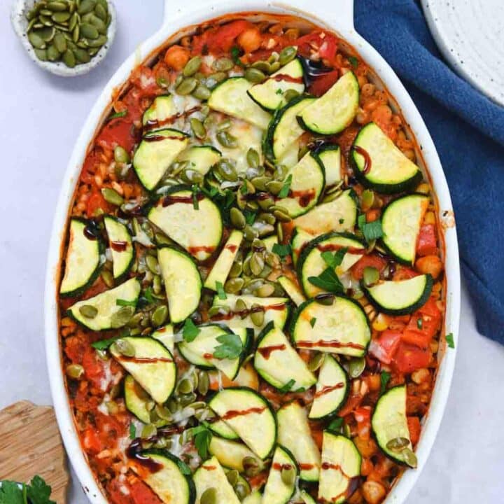 Farro Bake - Cozy Peach Kitchen