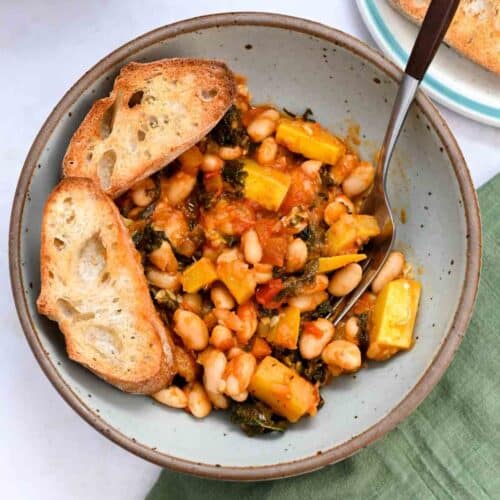 Stewed Great Northern Beans - Cozy Peach Kitchen