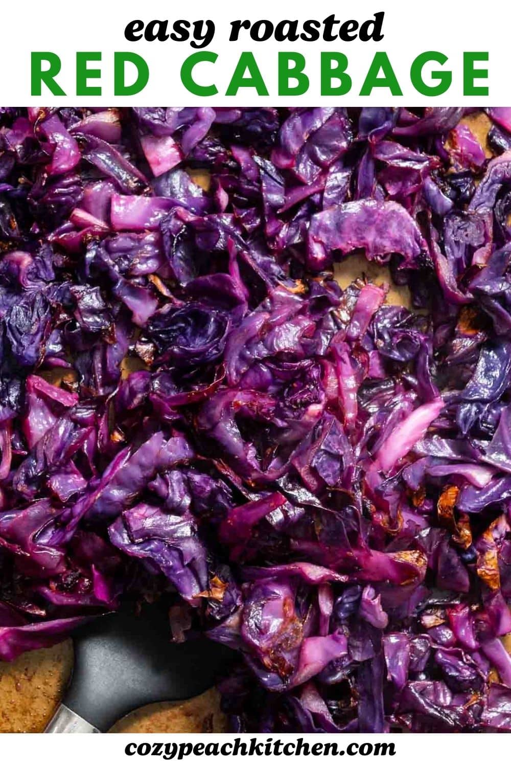 Miso Roasted Red Cabbage - Cozy Peach Kitchen
