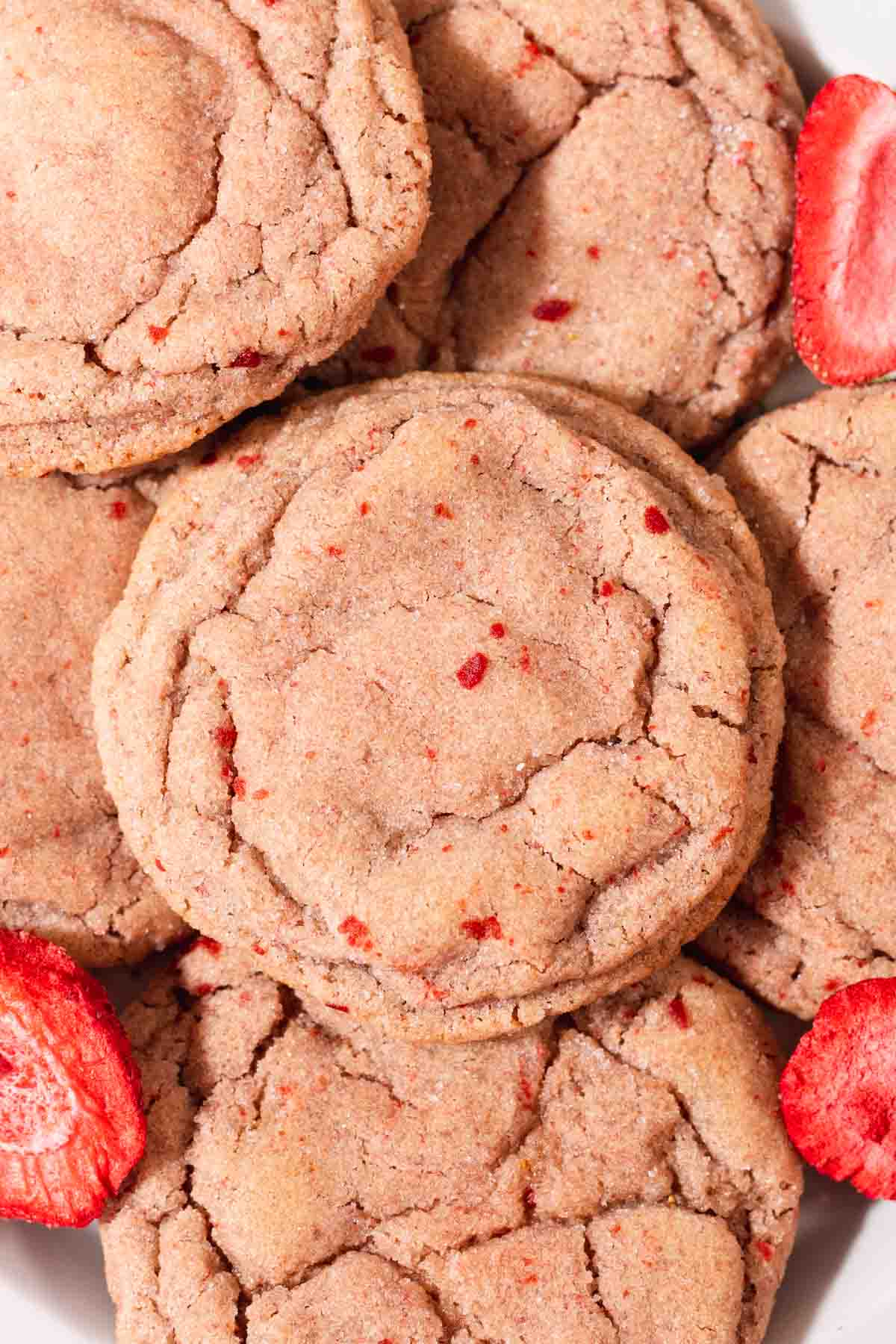 Strawberry Cookies - Cozy Peach Kitchen