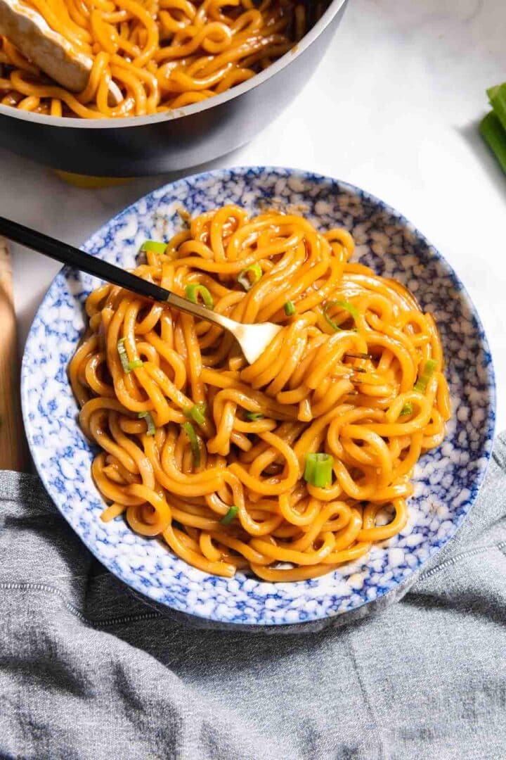 Teriyaki Noodles - Cozy Peach Kitchen
