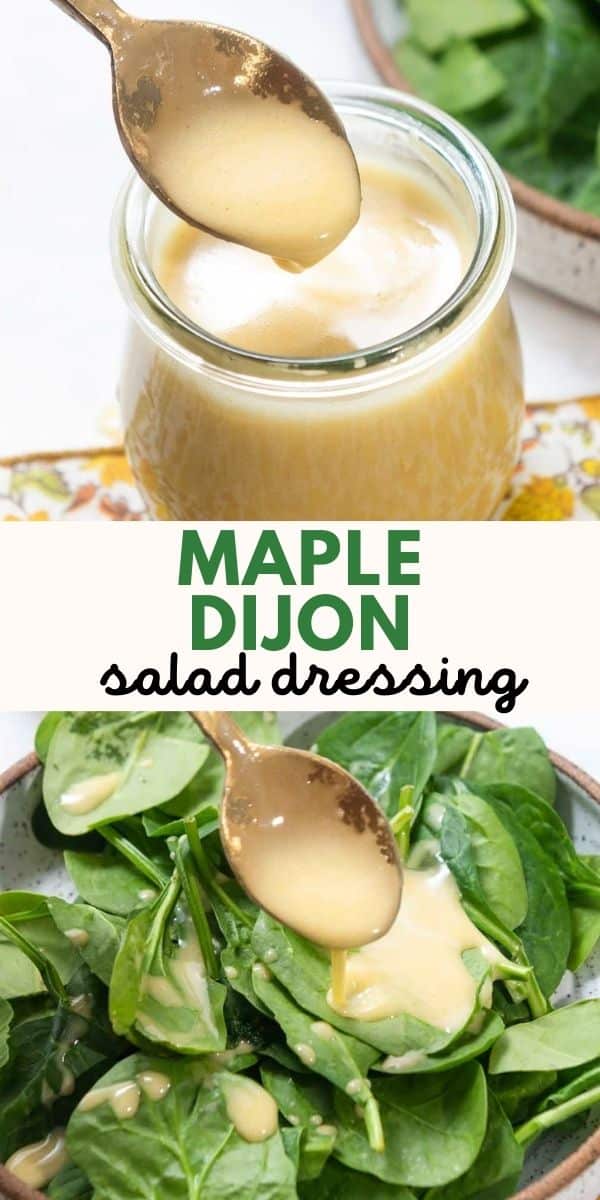 Maple Dijon Dressing - Cozy Peach Kitchen