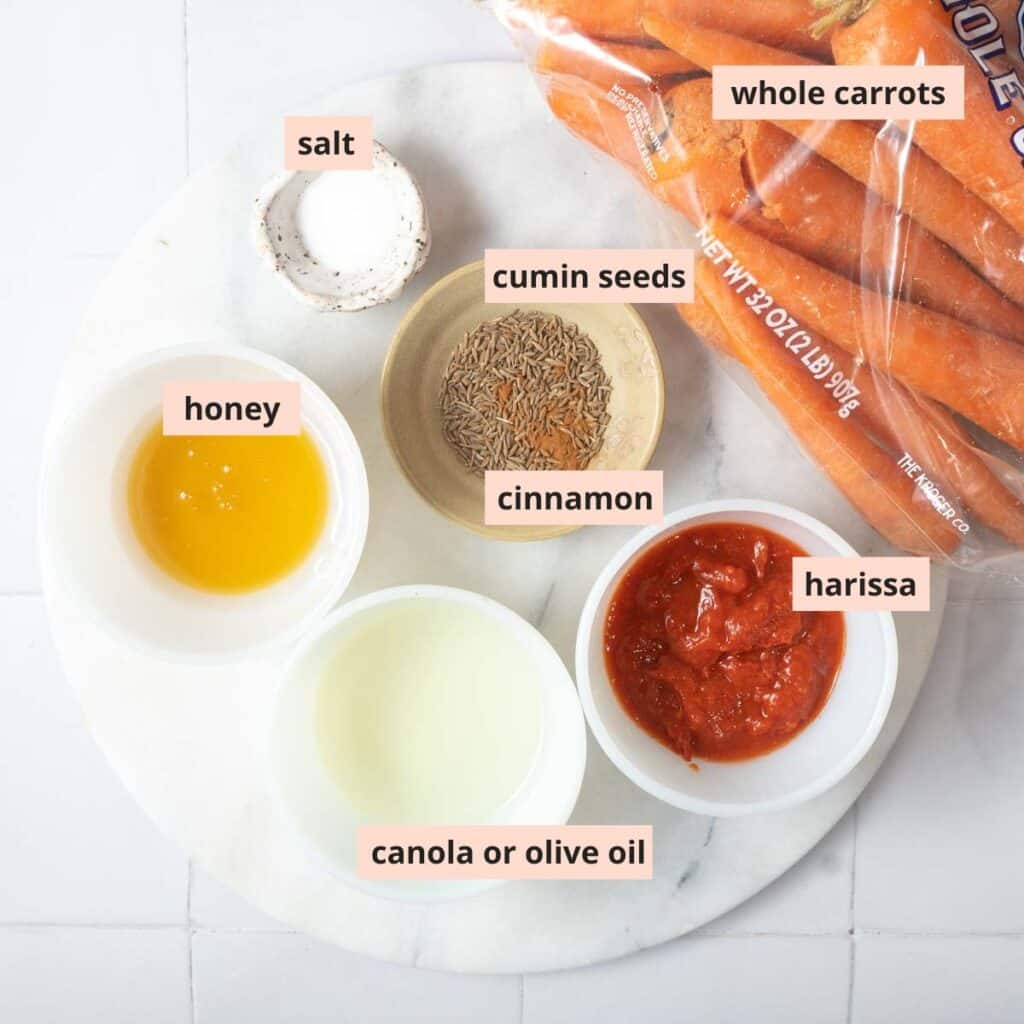 Honey Harissa Carrots - Cozy Peach Kitchen