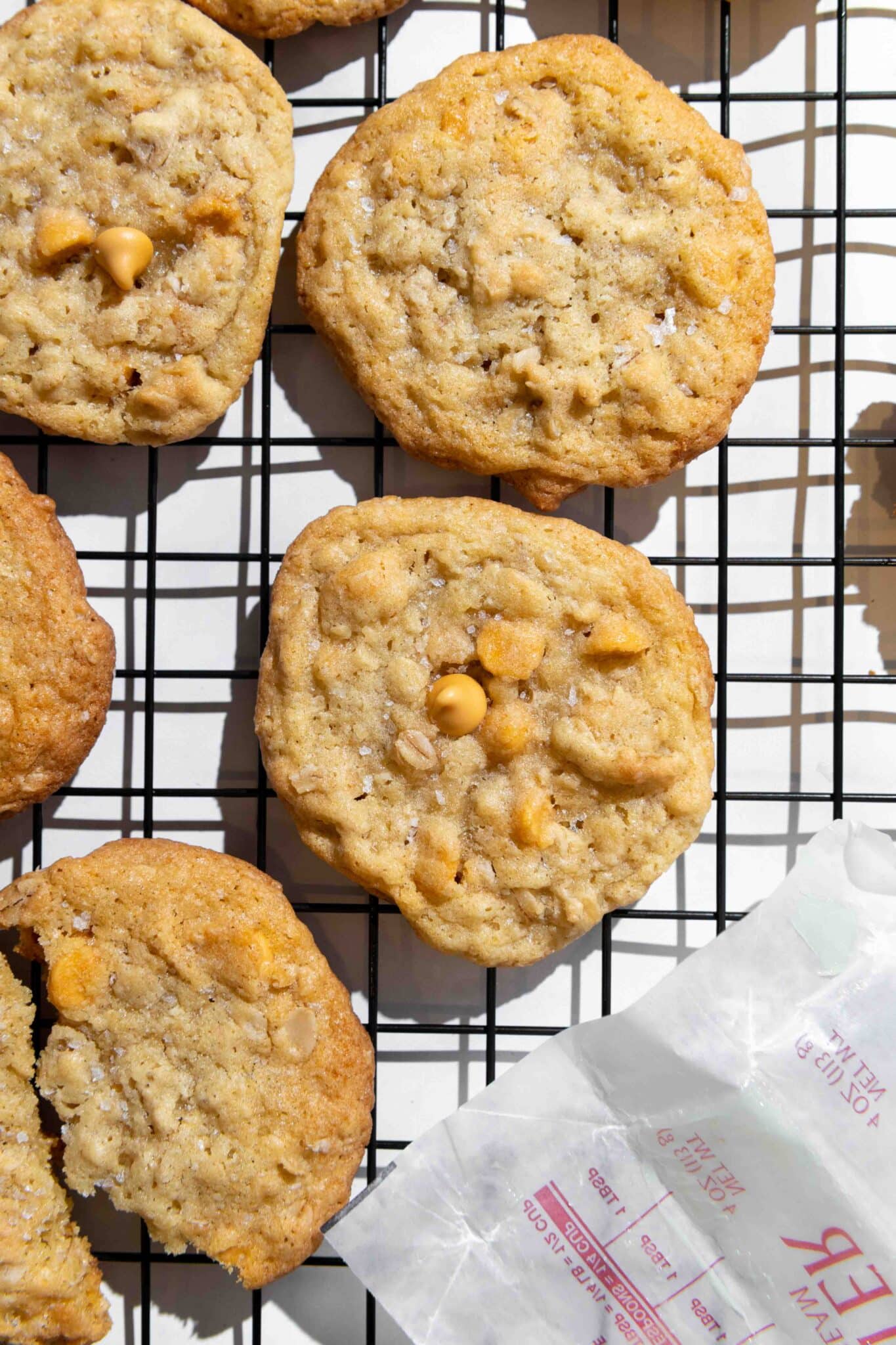 Oatmeal Butterscotch Chip Cookies - Cozy Peach Kitchen